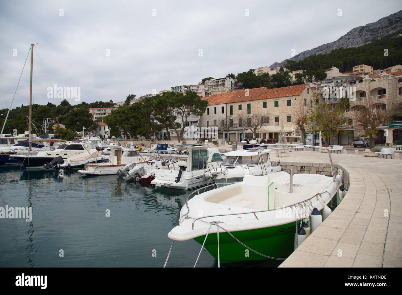 Town of Brela on the Adriatic Coast of Croatia Stock Photo - Alamy