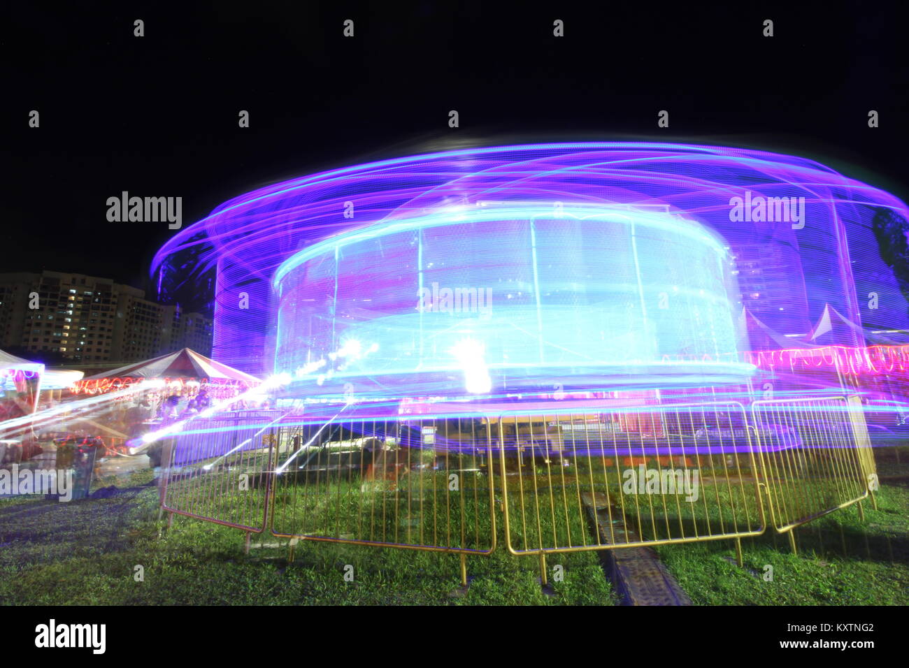 This photo of a spinning meteorite ride was taken at the Uncle Ringo ...