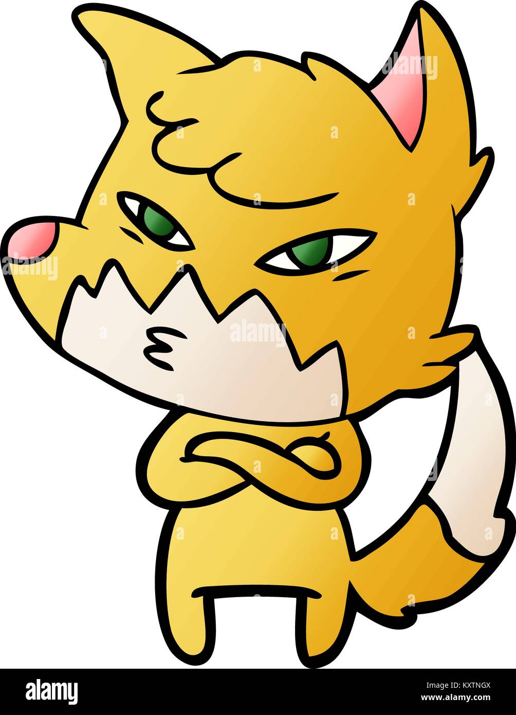 clever cartoon fox Stock Vector Image & Art - Alamy
