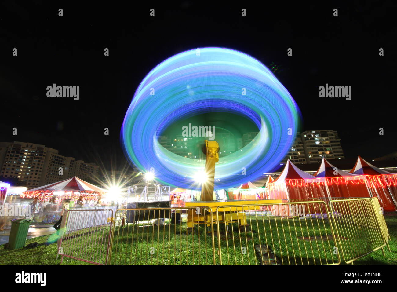 This photo of a spinning meteorite ride was taken at the Uncle Ringo ...