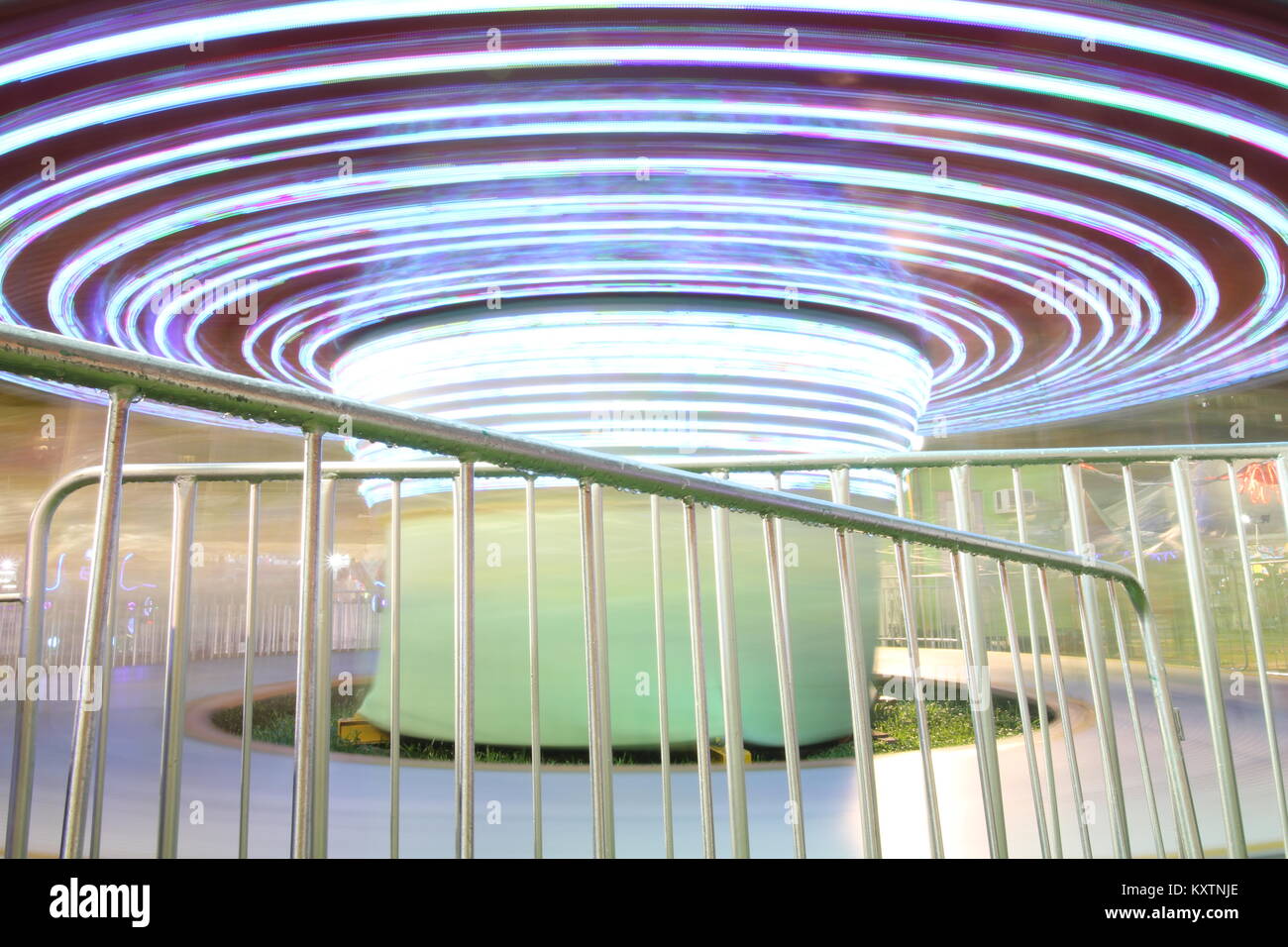 This photo of a spinning carousel ride was taken at the Uncle Ringo ...