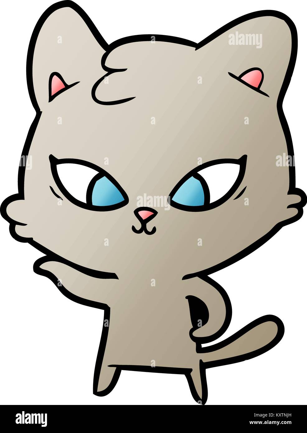 cute cartoon cat Stock Vector Image & Art - Alamy