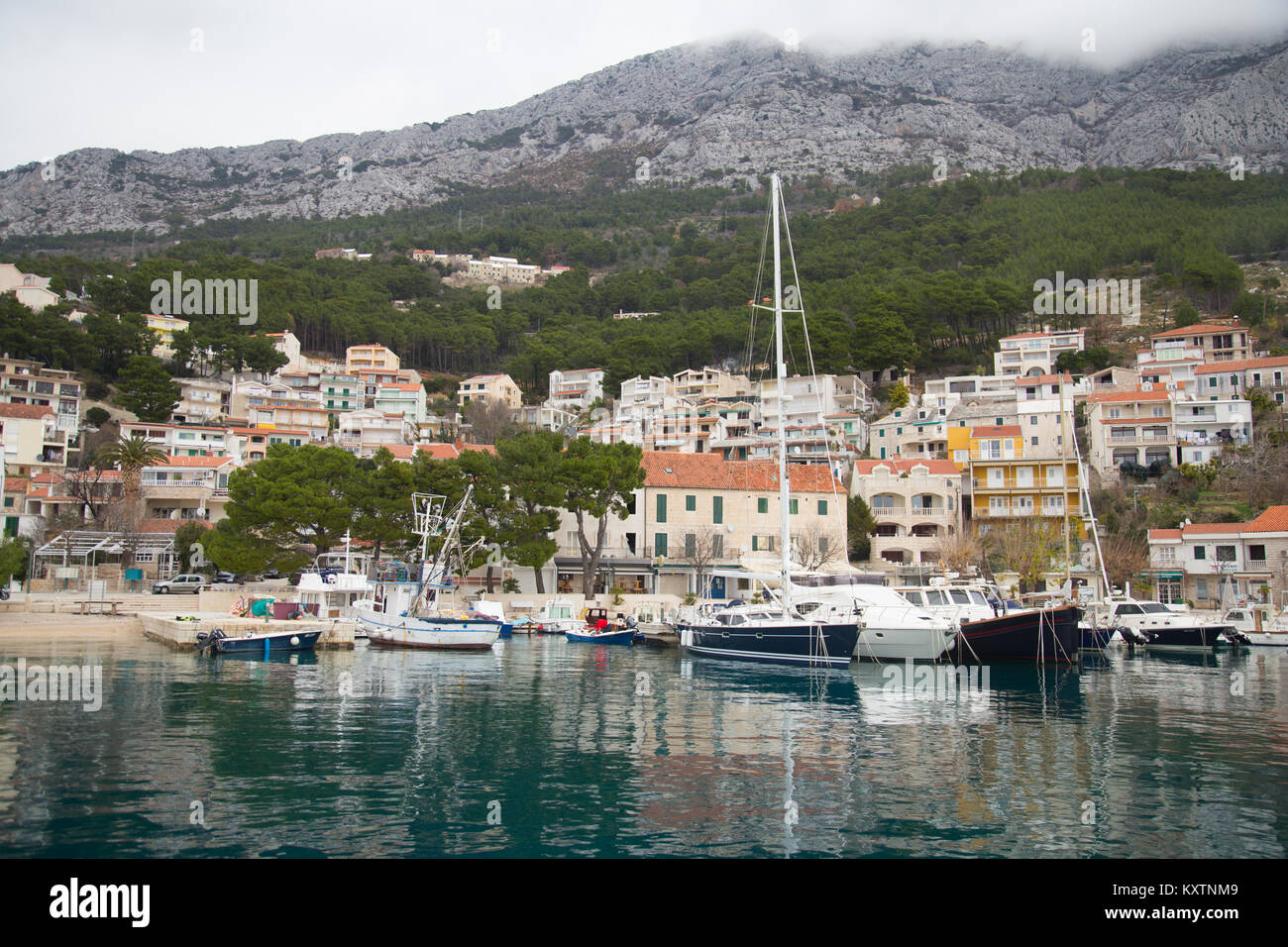 Town of Brela on the Adriatic Coast of Croatia Stock Photo - Alamy
