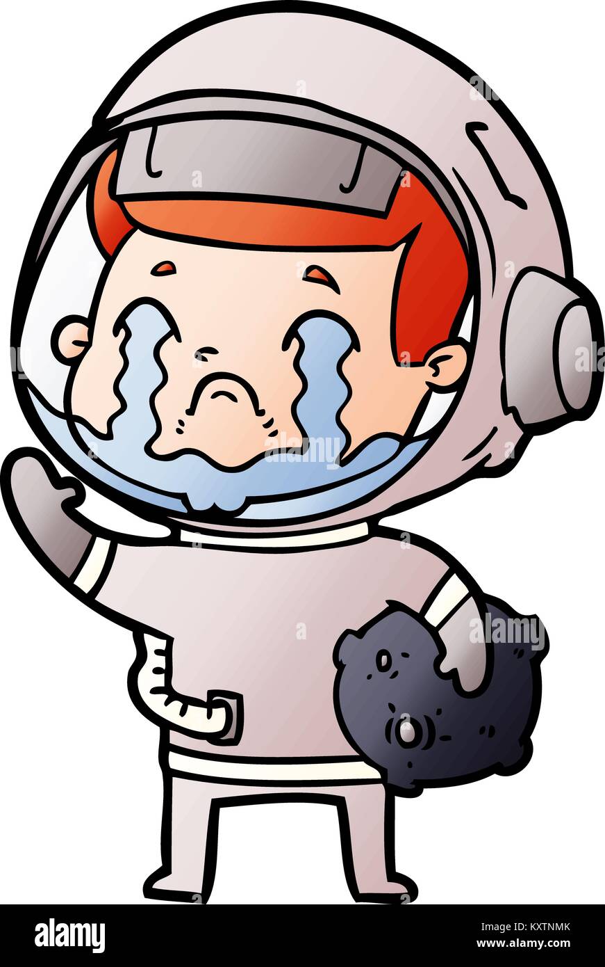 cartoon crying astronaut Stock Vector Image & Art - Alamy