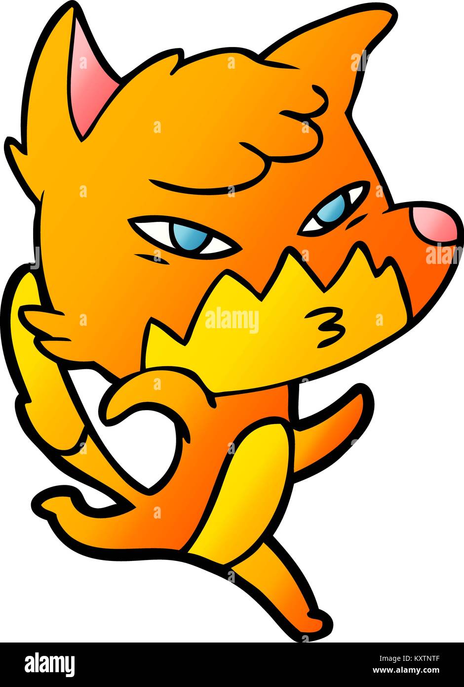 clever cartoon fox Stock Vector Image & Art - Alamy