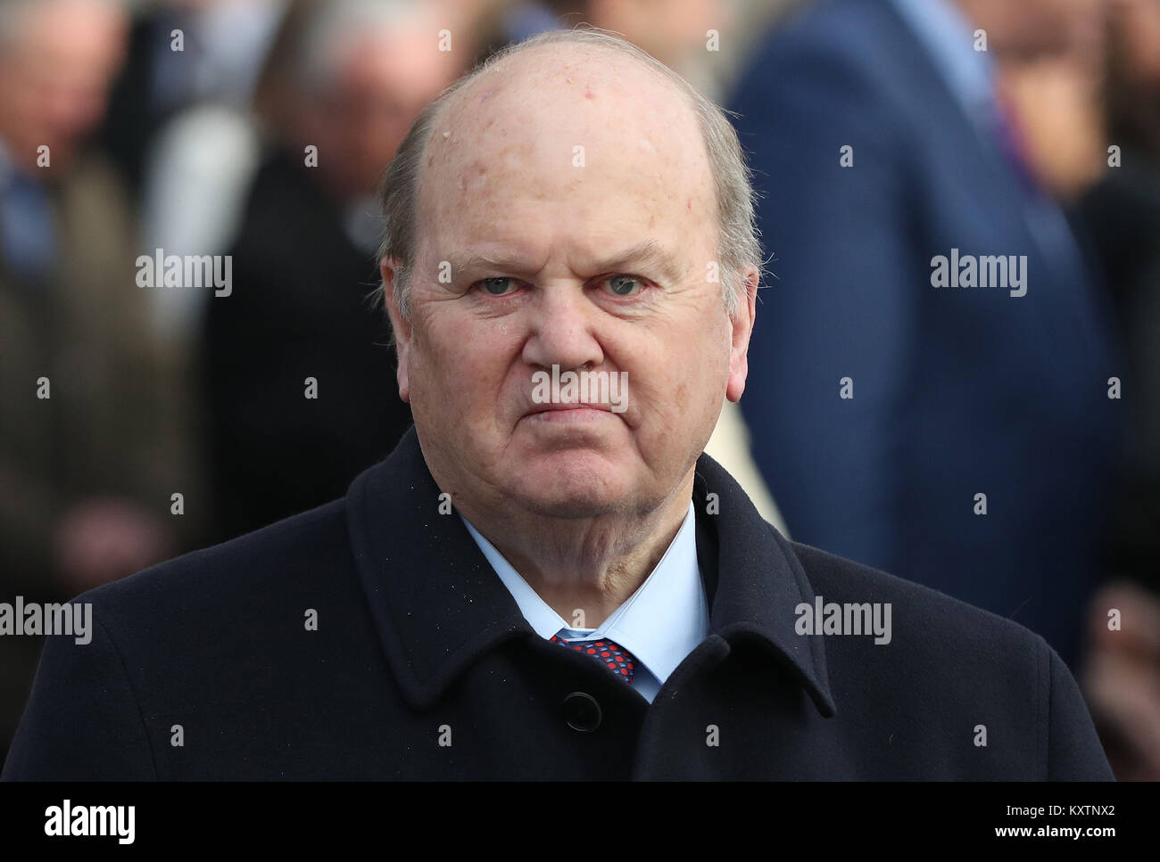 Michael Noonan attends the funeral of former Irish attorney general ...