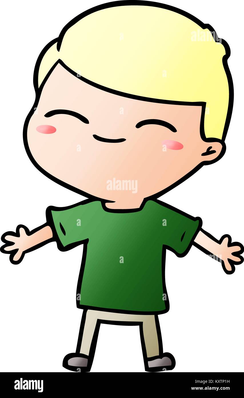 cartoon smiling boy Stock Vector Image & Art - Alamy