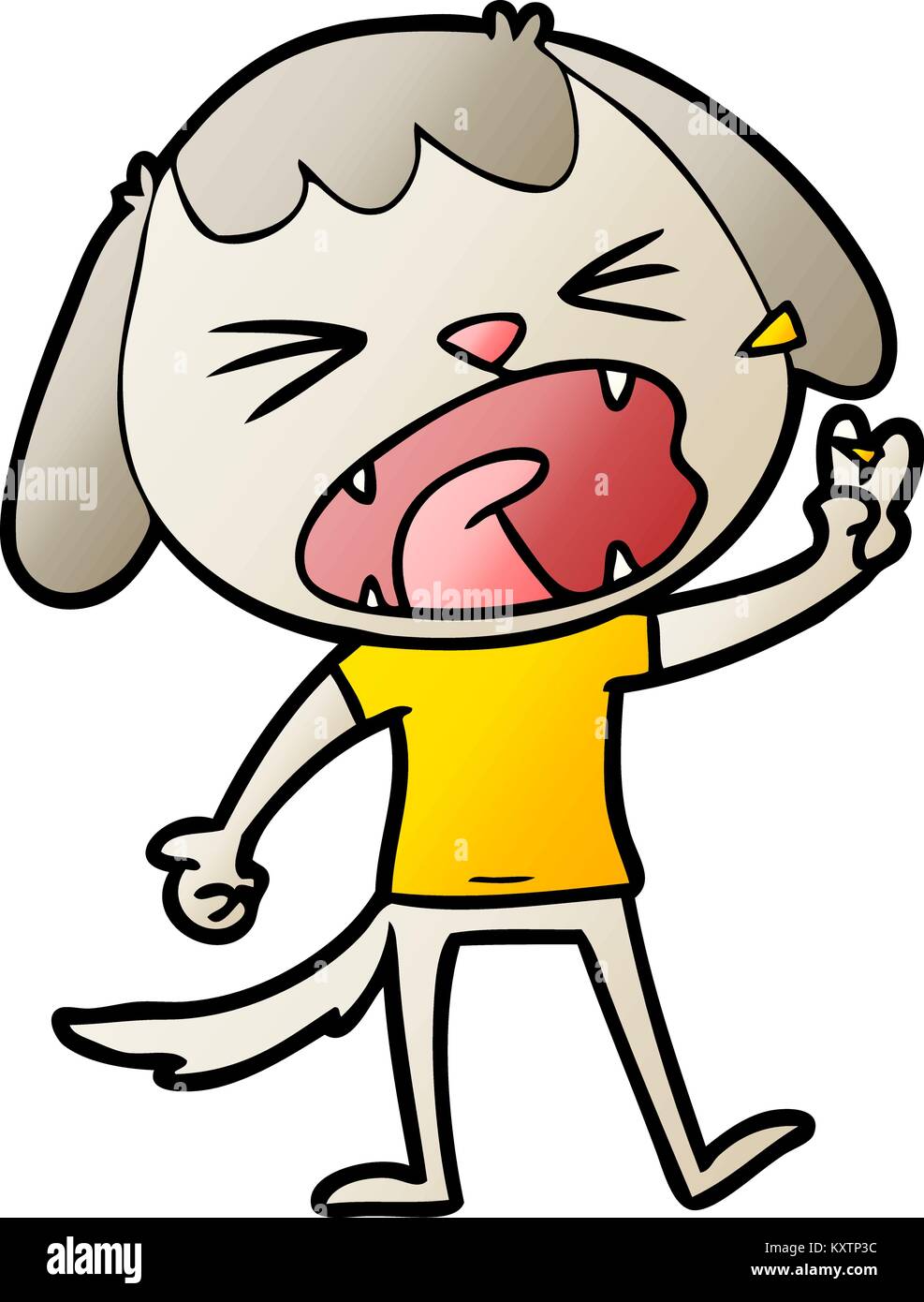 cute cartoon dog barking Stock Vector Image & Art - Alamy