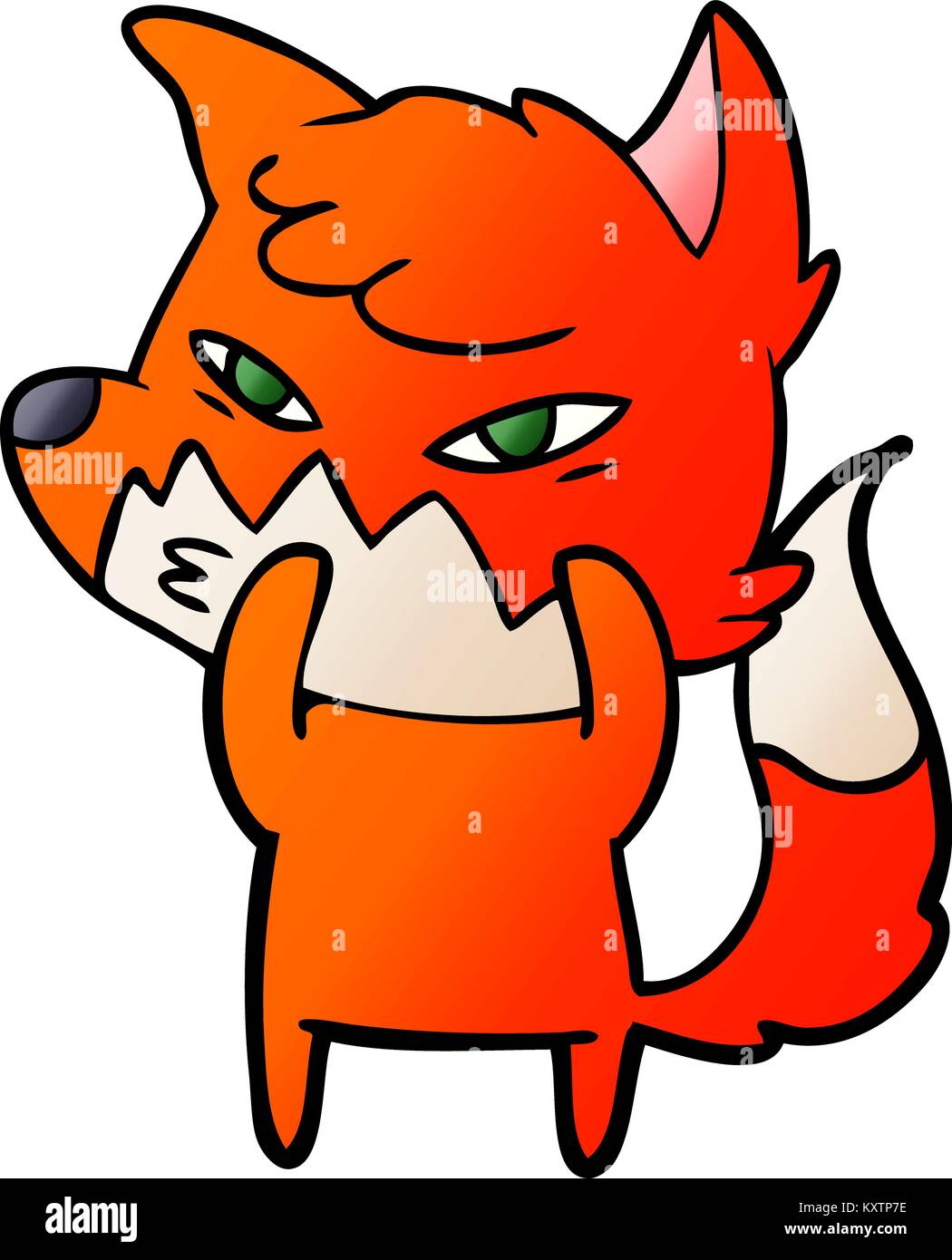 clever cartoon fox Stock Vector Image & Art - Alamy