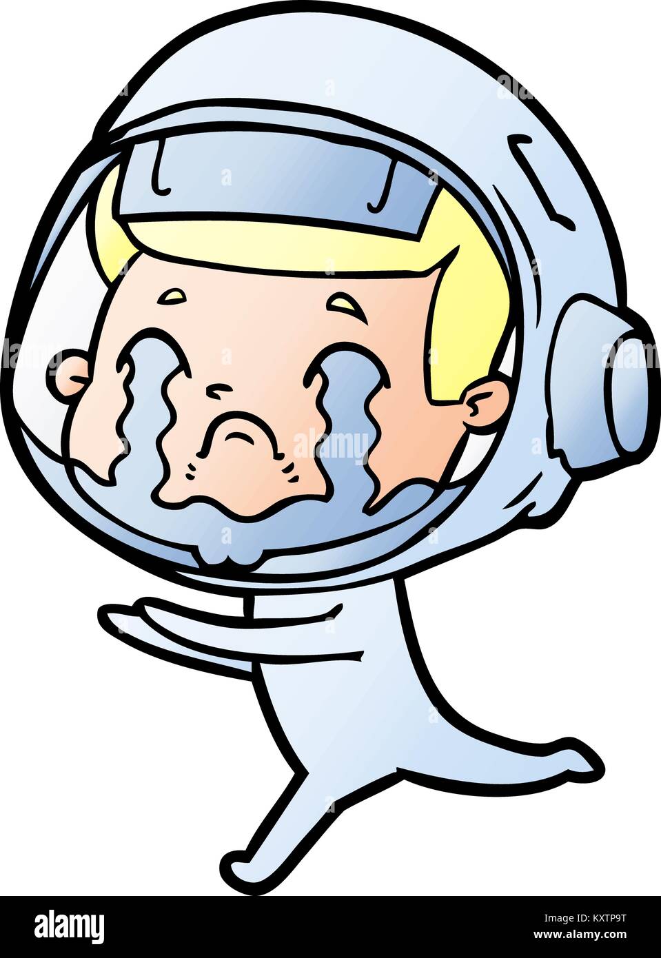 cartoon crying astronaut Stock Vector Image & Art - Alamy