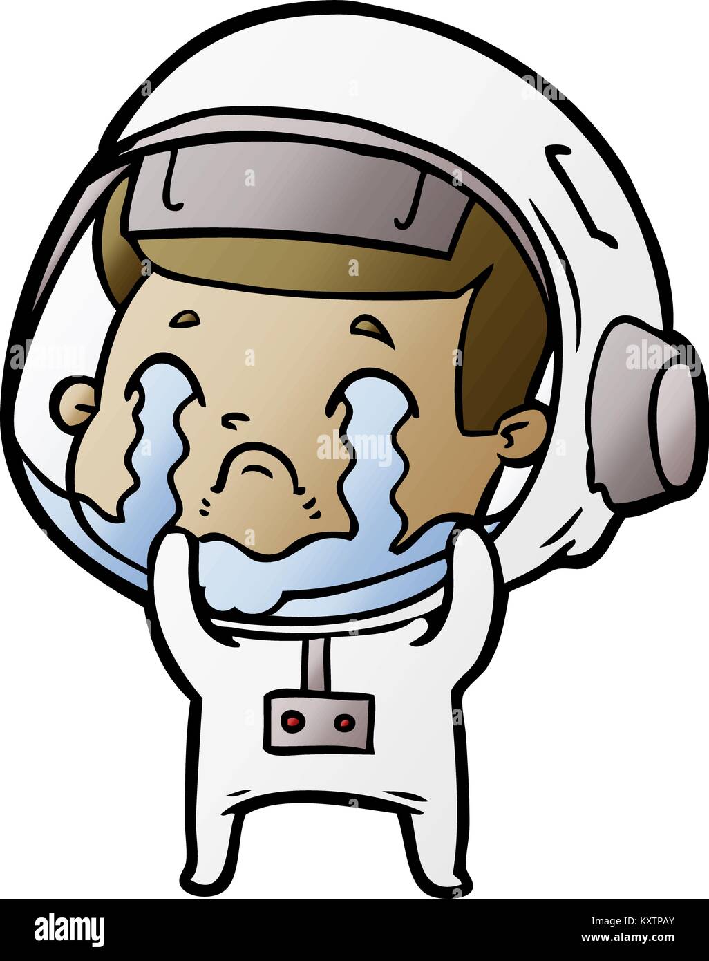 cartoon crying astronaut Stock Vector Image & Art - Alamy
