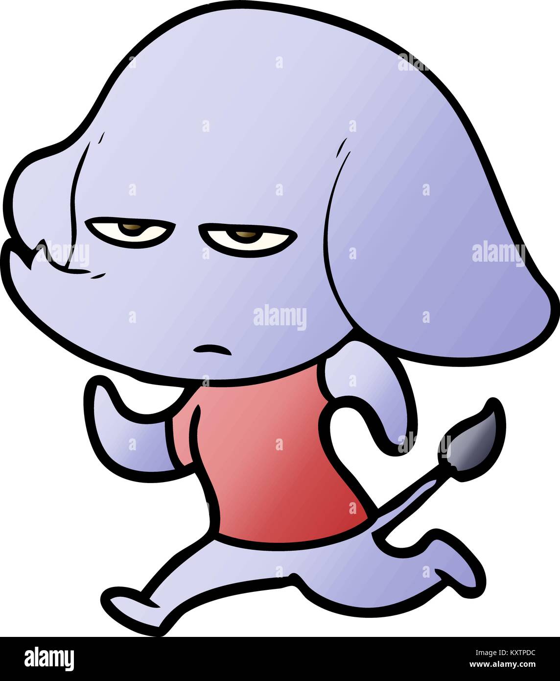 annoyed cartoon elephant Stock Vector Image & Art - Alamy