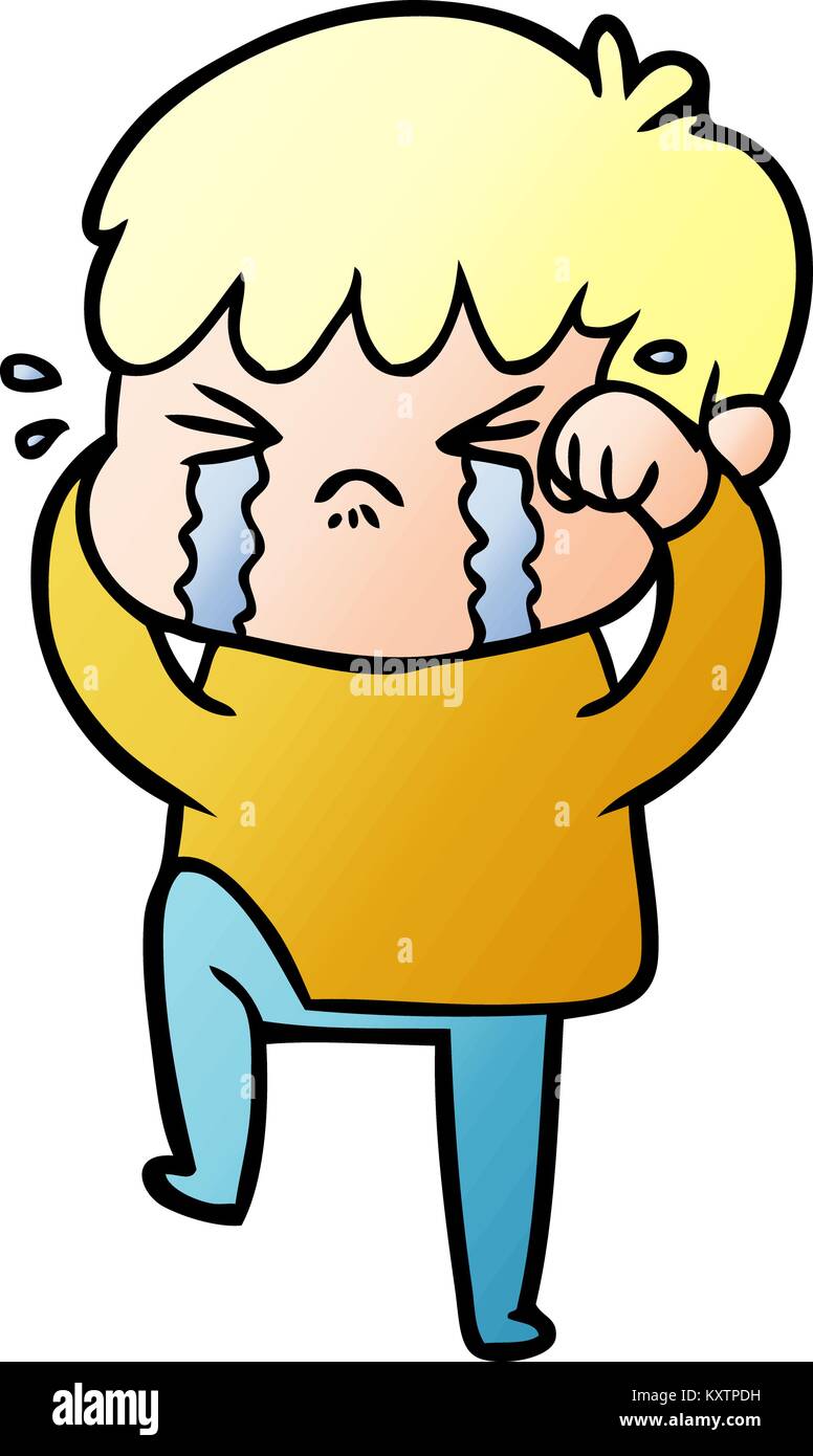 cartoon boy crying Stock Vector Image & Art - Alamy