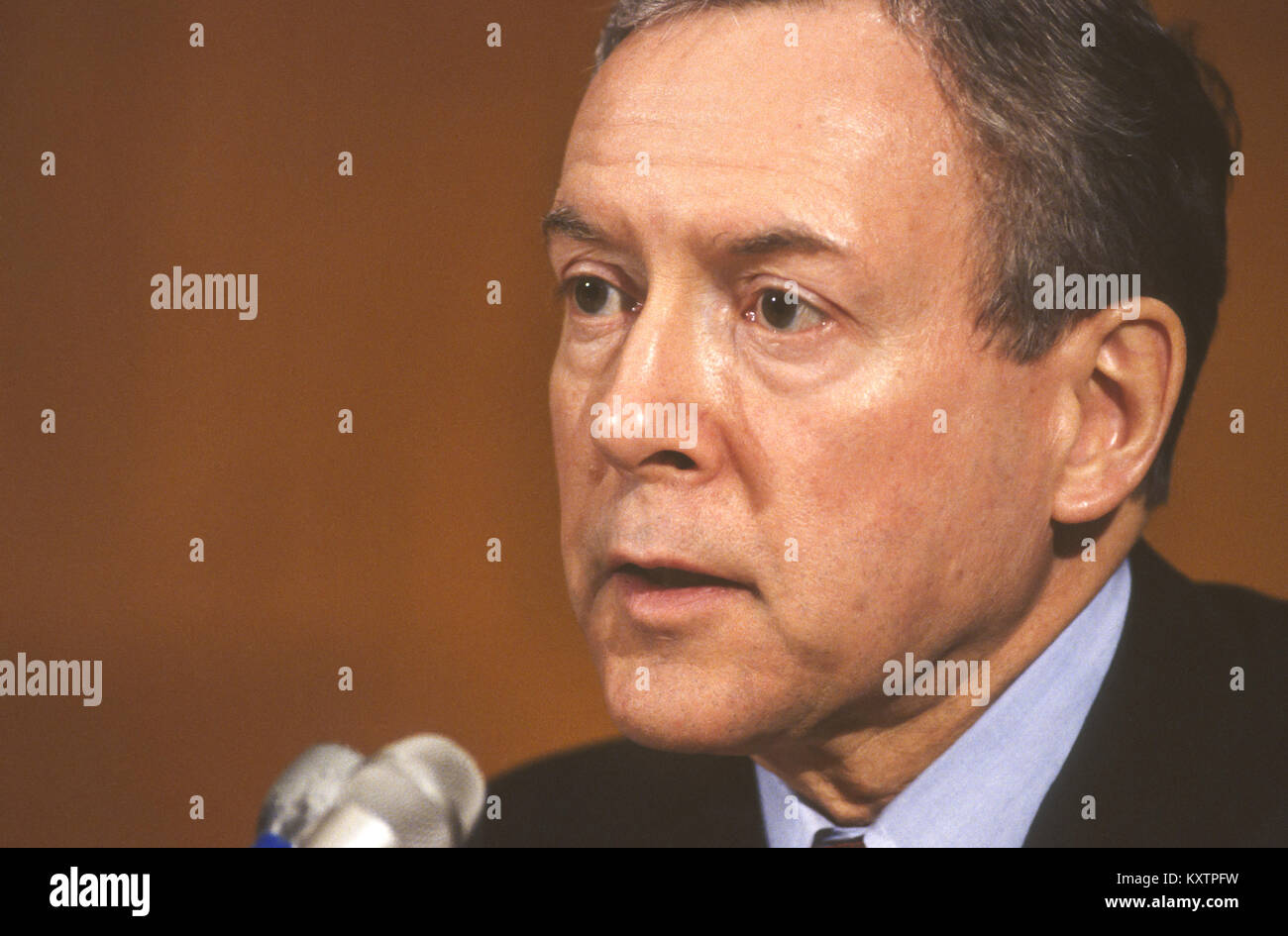 WASHINGTON, DC, USA - FEBRUARY 26, 1991: U.S. Senator Orrin Hatch (R ...