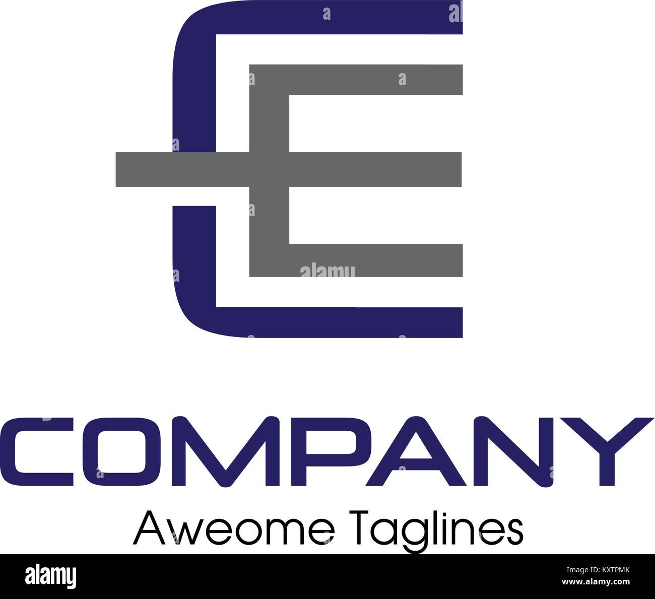 luxury concept CE letter Business design template logo icon Stock ...