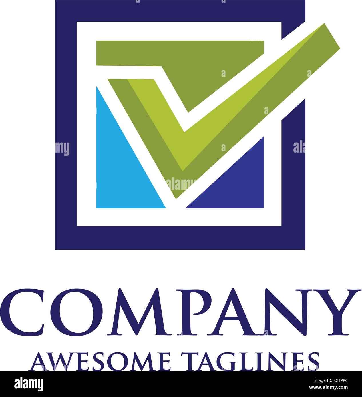 Check mark logo hi-res stock photography and images - Alamy