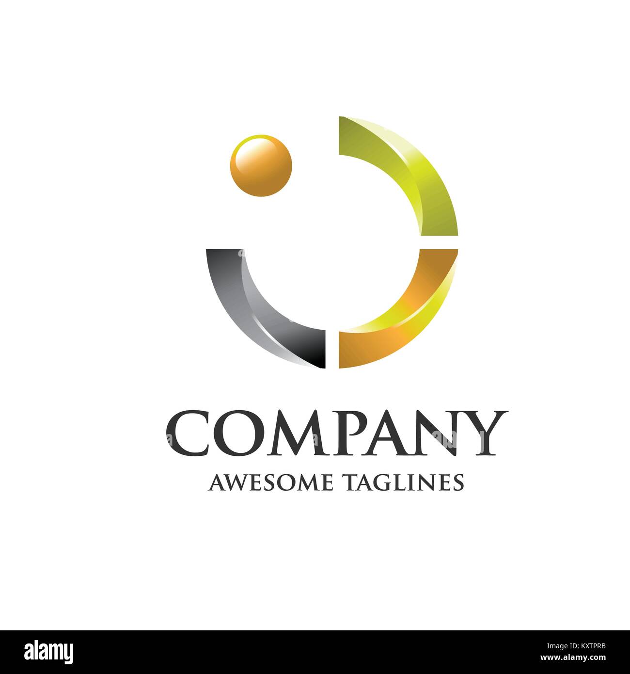 creative Letter circle logo-3d concept Stock Vector Image & Art - Alamy