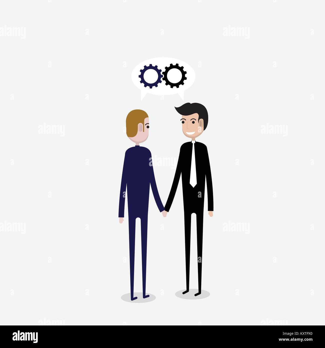 Working together sign Stock Vector Images - Alamy