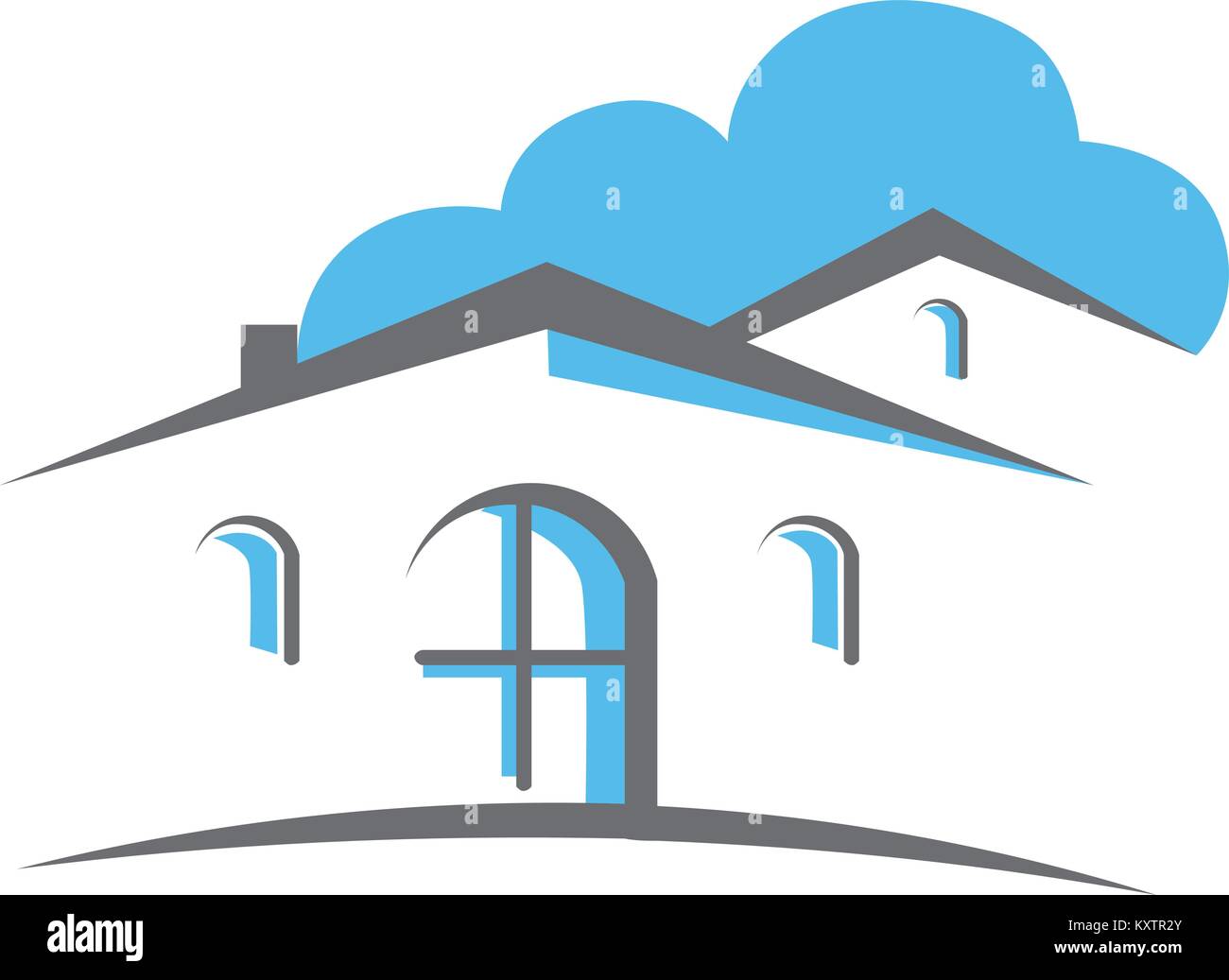 illustrations simple country homes logo concept Stock Vector Image ...