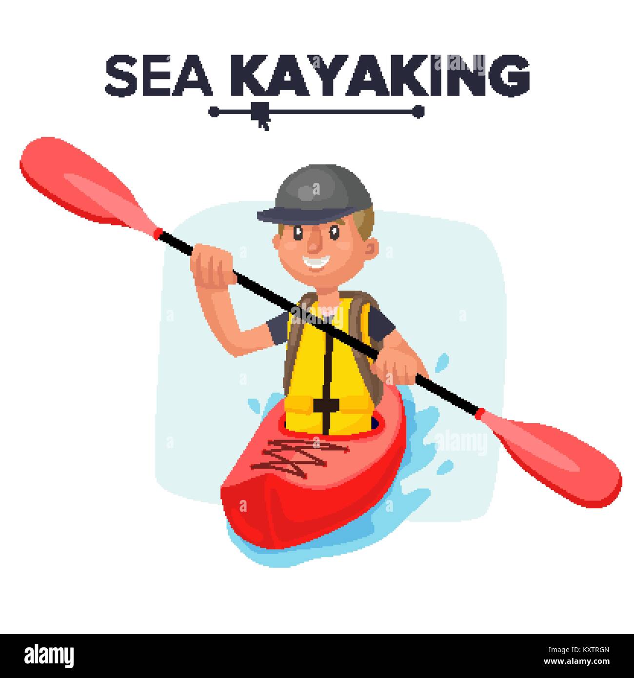 Men rowing canoe Stock Vector Images - Alamy