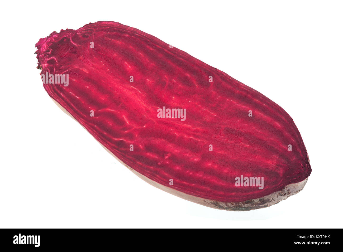Long beet root vegetable closeup isolated on white Stock Photo - Alamy