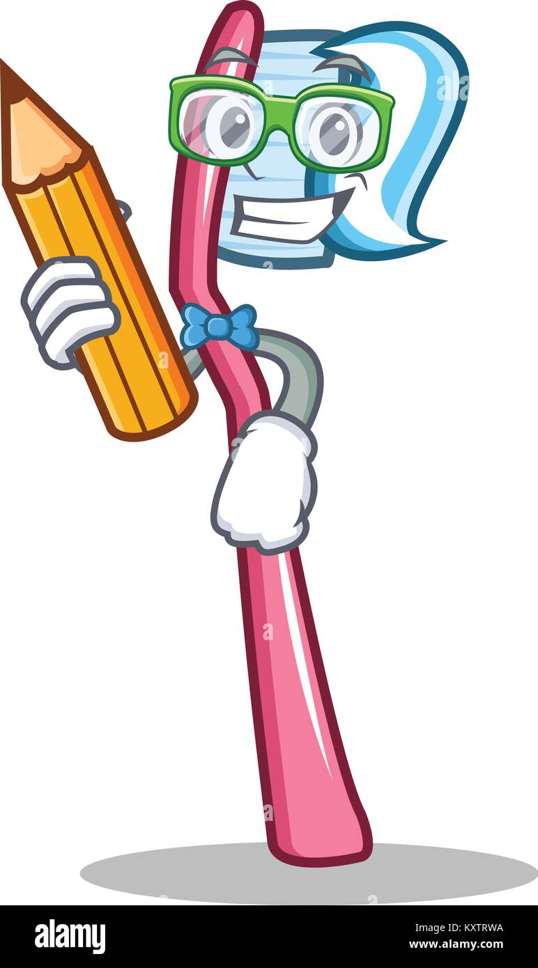 Student toothbrush character cartoon style Stock Vector Image & Art - Alamy