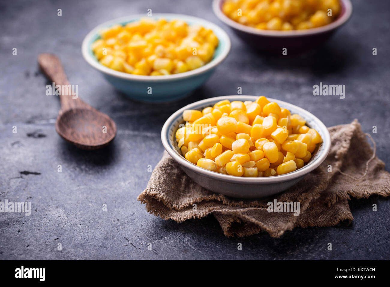 Bowl of a sweet corn Stock Photo - Alamy