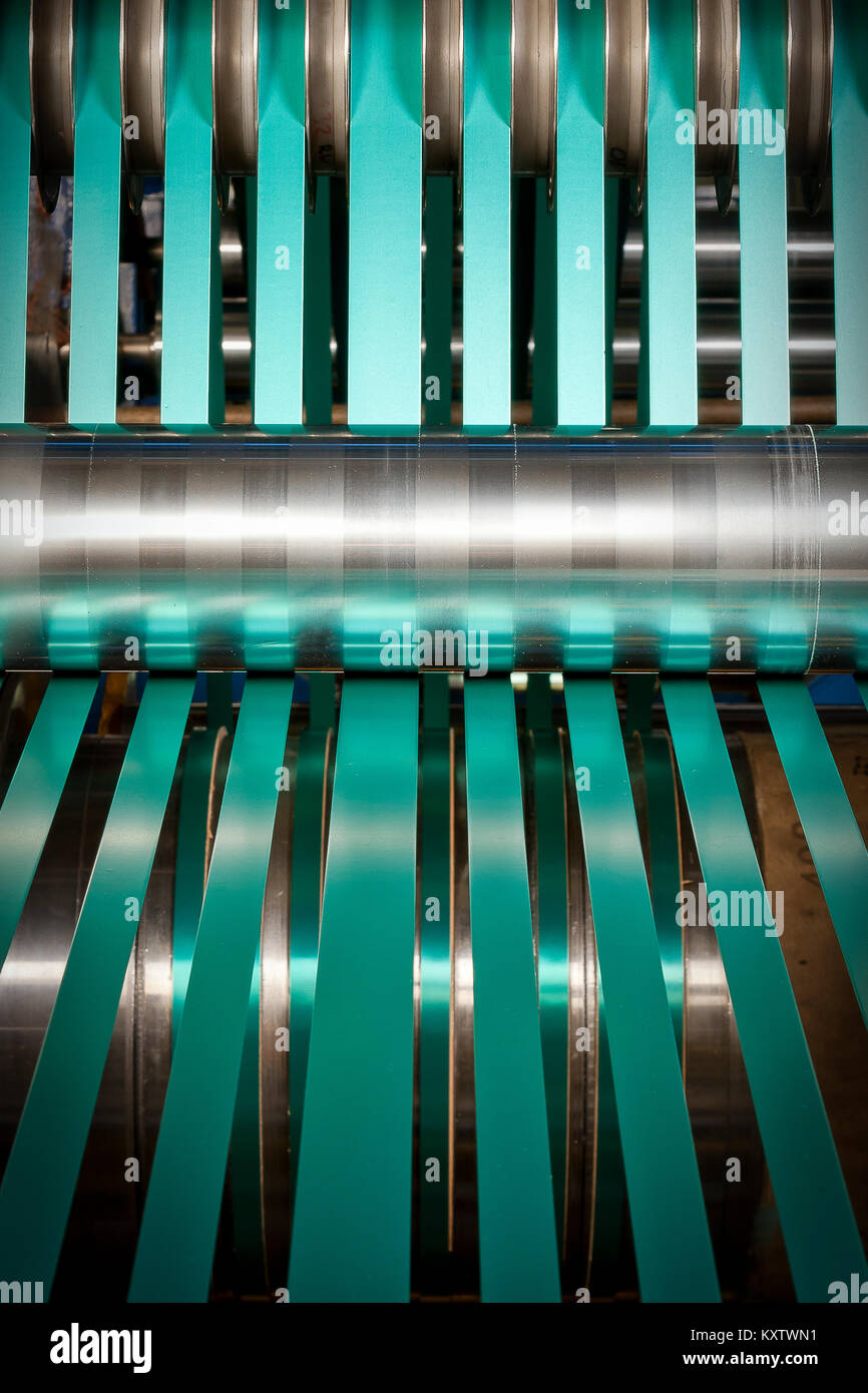 detail of steel rolls Stock Photo - Alamy