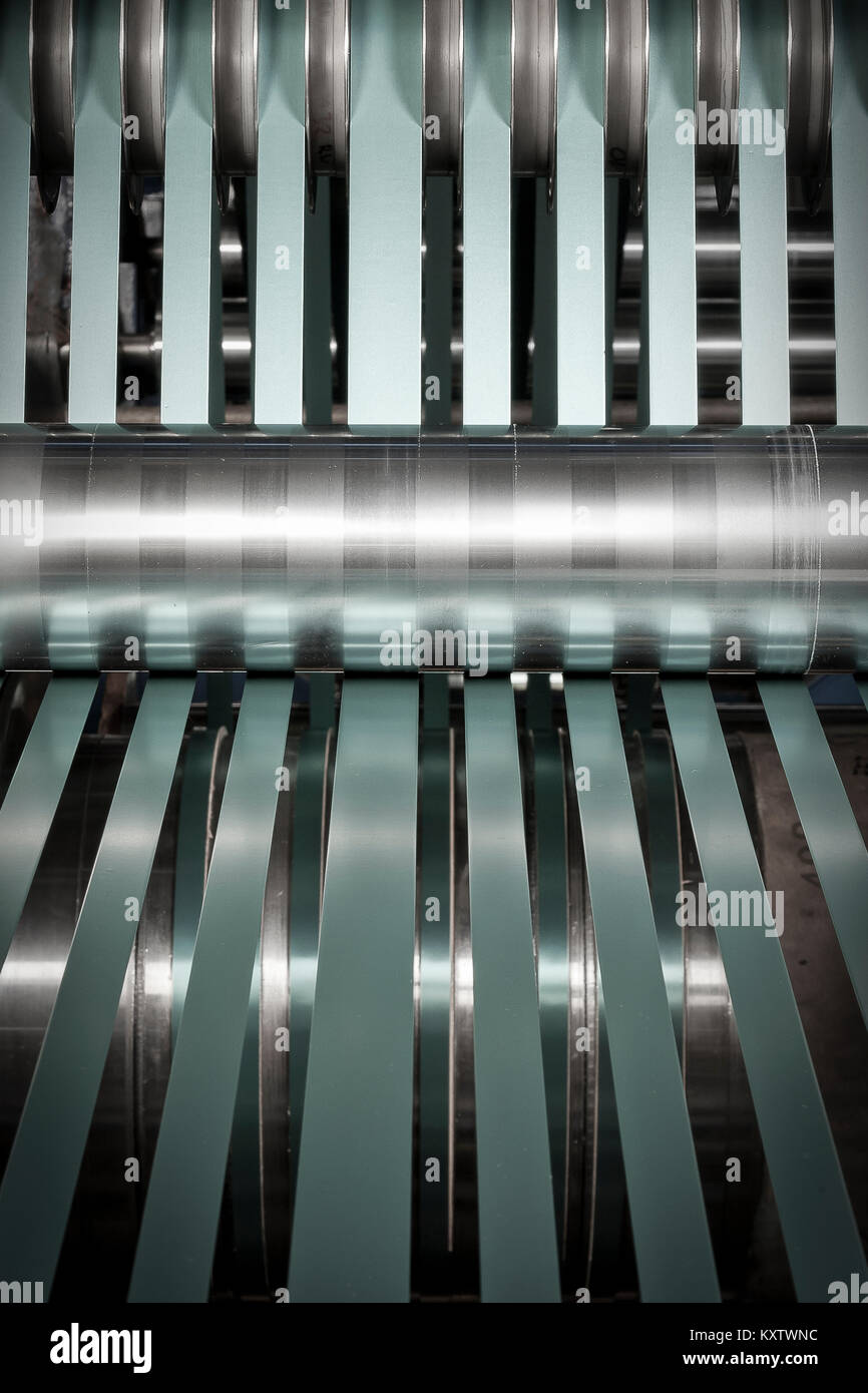 detail of steel rolls Stock Photo - Alamy