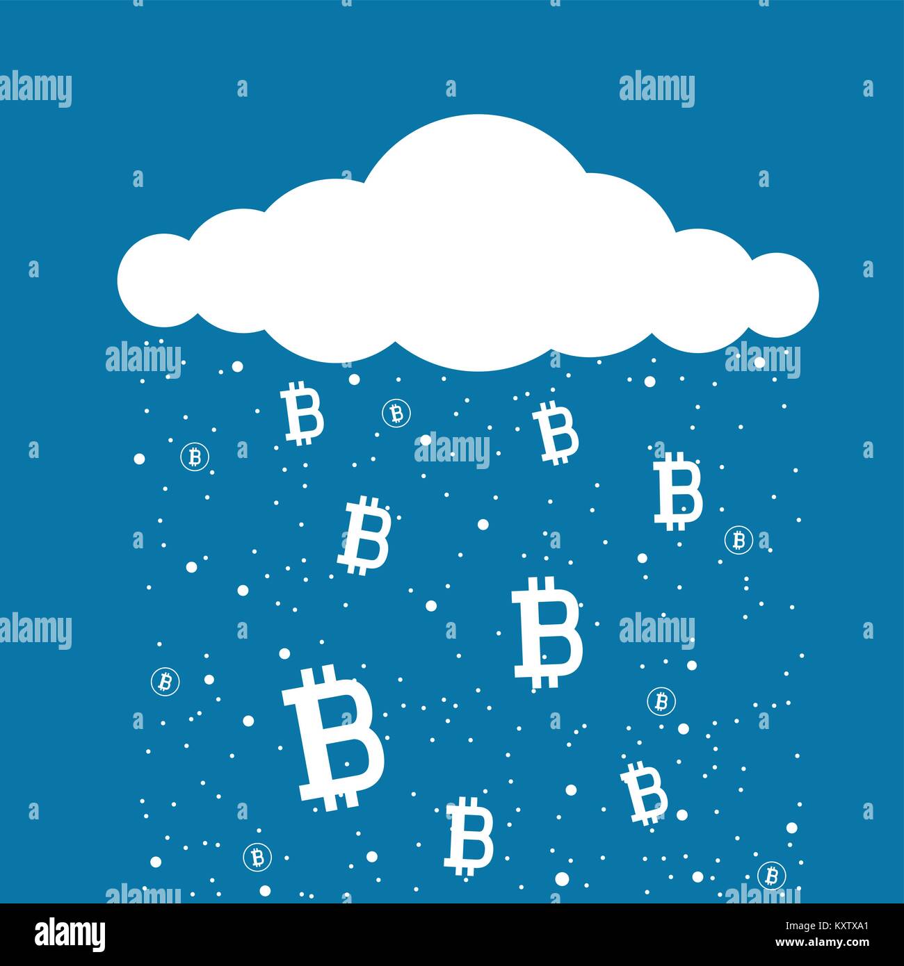 Bitcoin coin computer code Stock Vector Images - Alamy