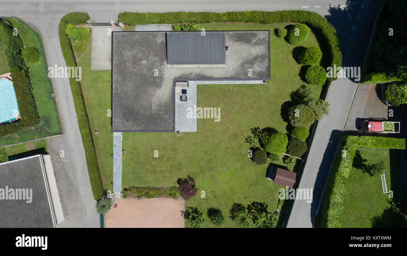 aerial view of a residential area with housing Stock Photo - Alamy