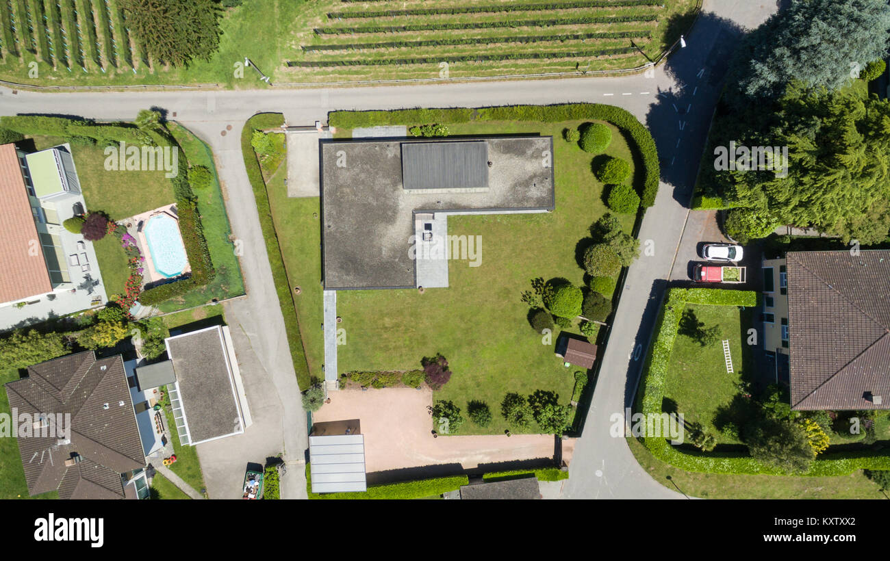 aerial view of a residential area with housing Stock Photo - Alamy