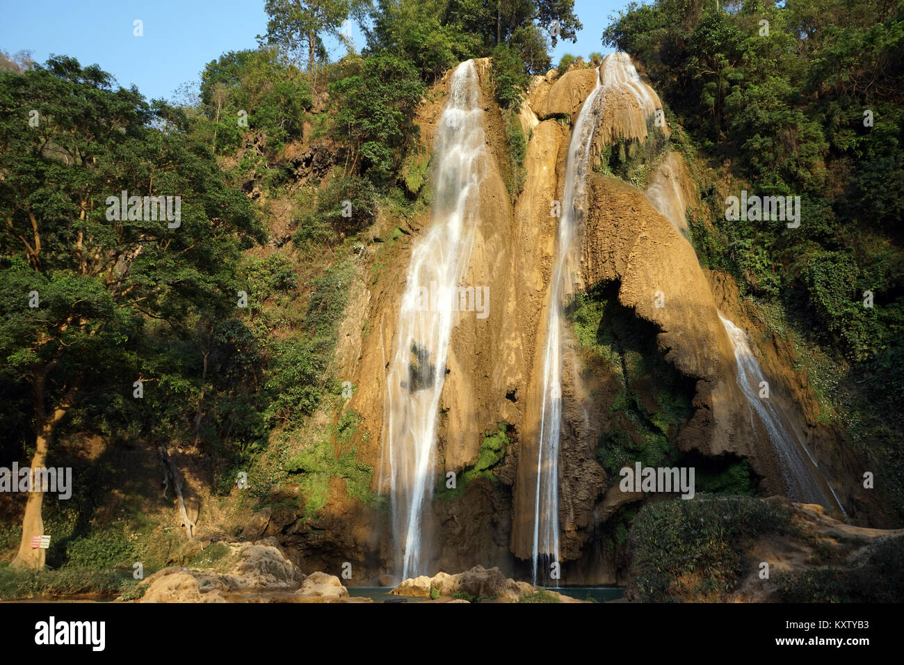 Dattawgyaik Waterfall is a part of Anisakan Falls near Pyin Oo Lwin ...