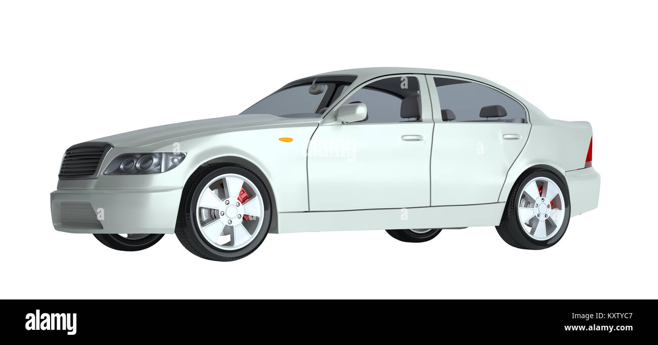 A CG render of a generic luxury sedan Stock Photo - Alamy