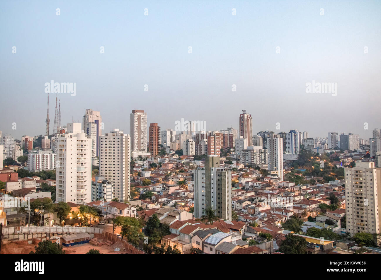 Aerial view of Sumare and Perdizes neighborhood in Sao Paulo - Sao ...