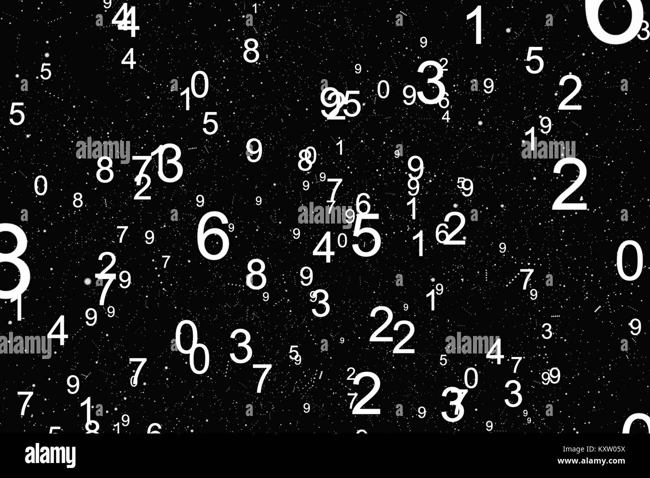 Abstract background with numbers Stock Photo - Alamy