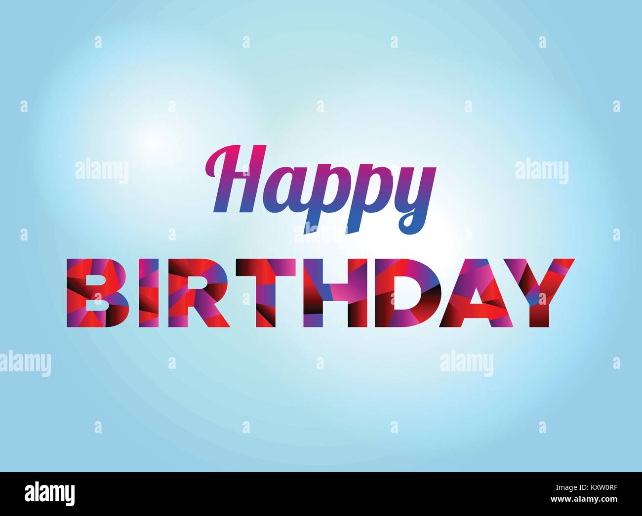 The words HAPPY BIRTHDAY concept written in colorful fragmented word ...