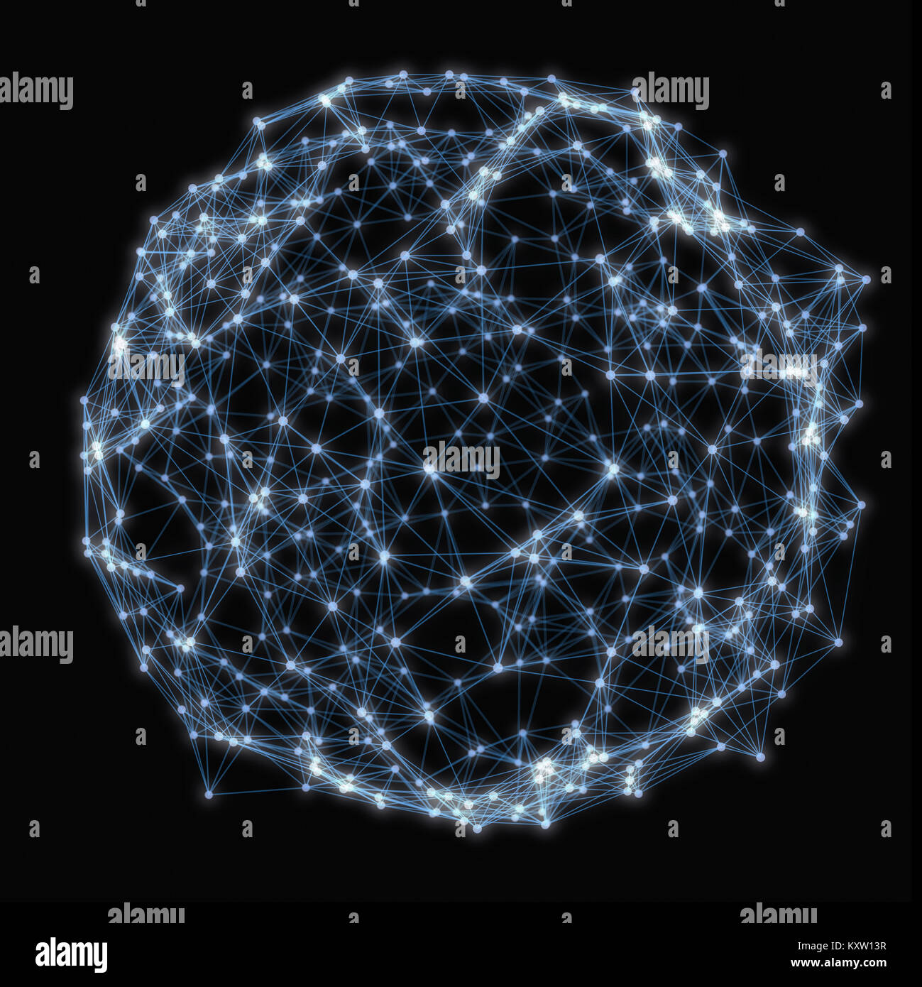 Sphere glowing particles computer hi-res stock photography and images ...