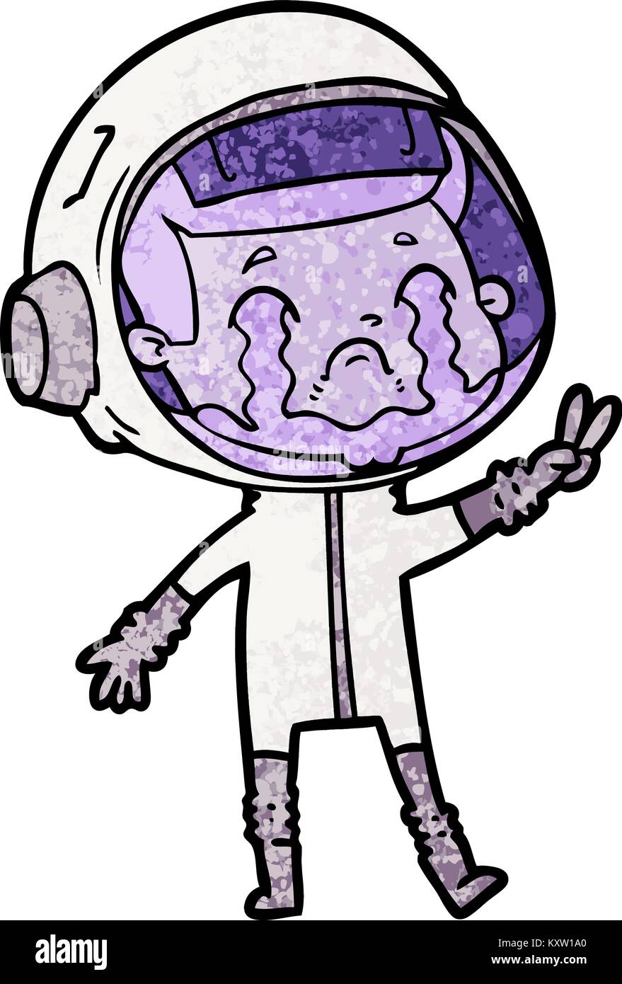 cartoon crying astronaut Stock Vector Image & Art - Alamy