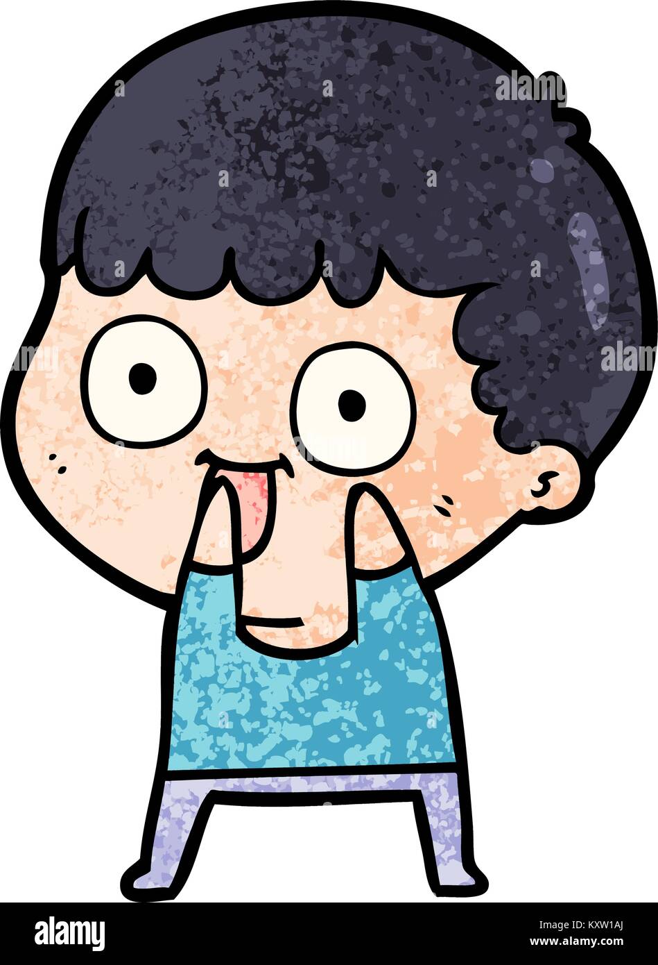 cartoon man staring Stock Vector Image & Art - Alamy