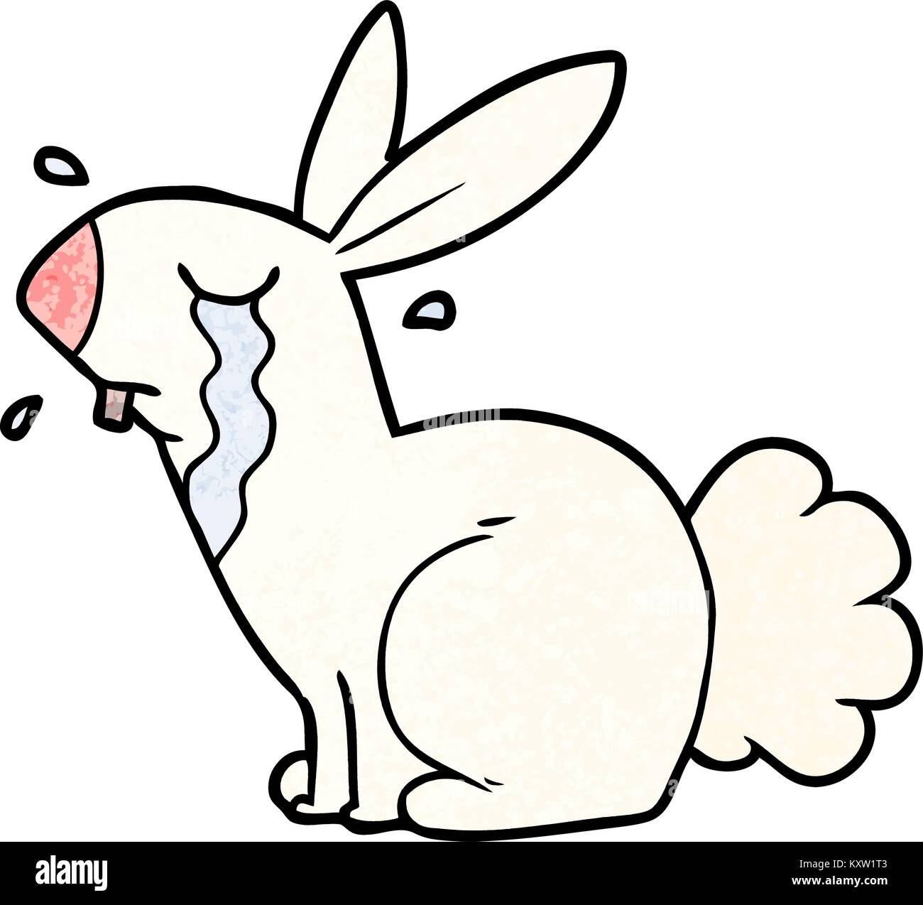 cartoon bunny rabbit crying Stock Vector Image & Art - Alamy