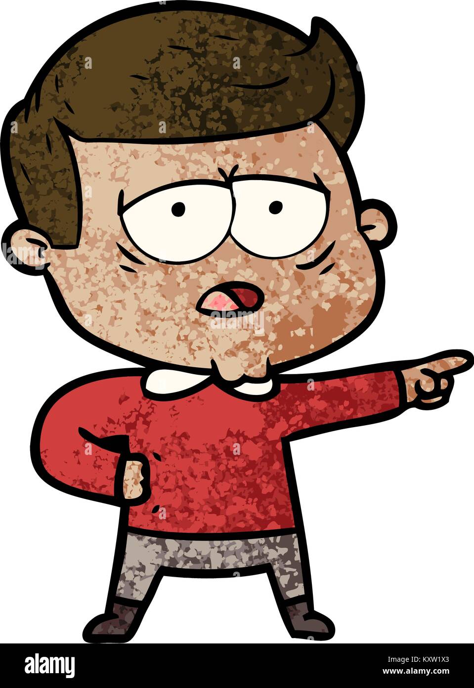 cartoon tired man Stock Vector Image & Art - Alamy