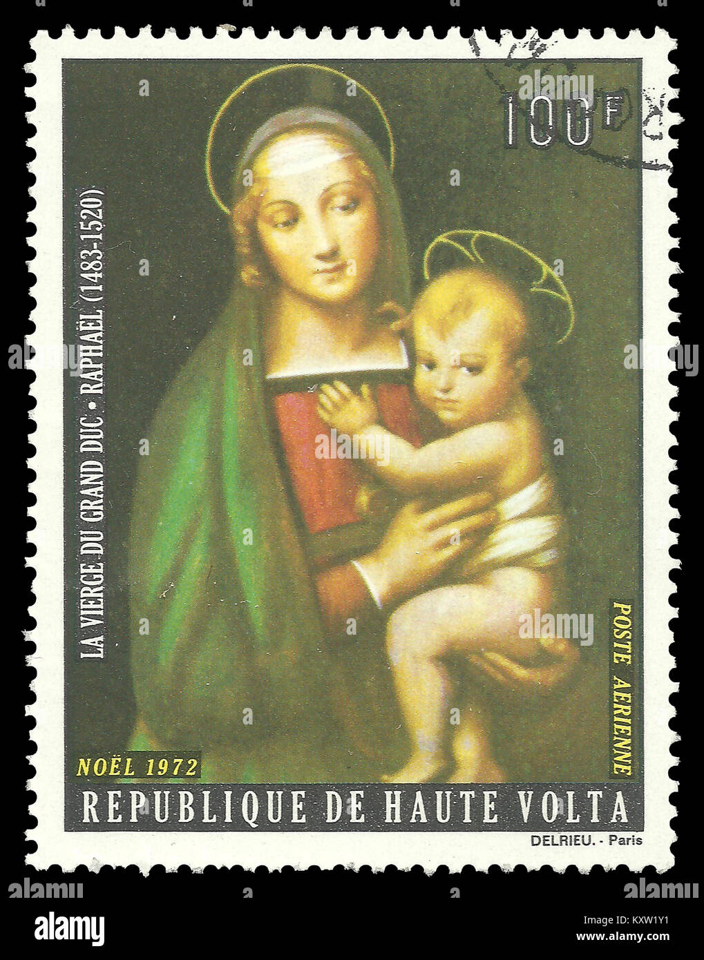 Upper Volta - stamp 1973: Edition on Biblical motifs, shows Painting ...
