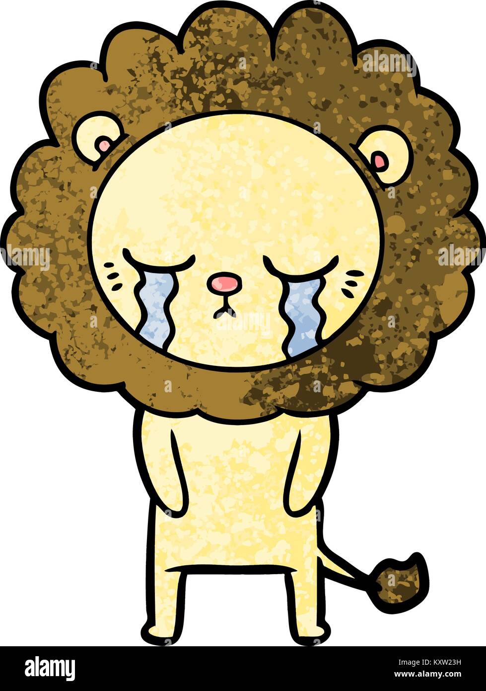 crying cartoon lion Stock Vector Image & Art - Alamy