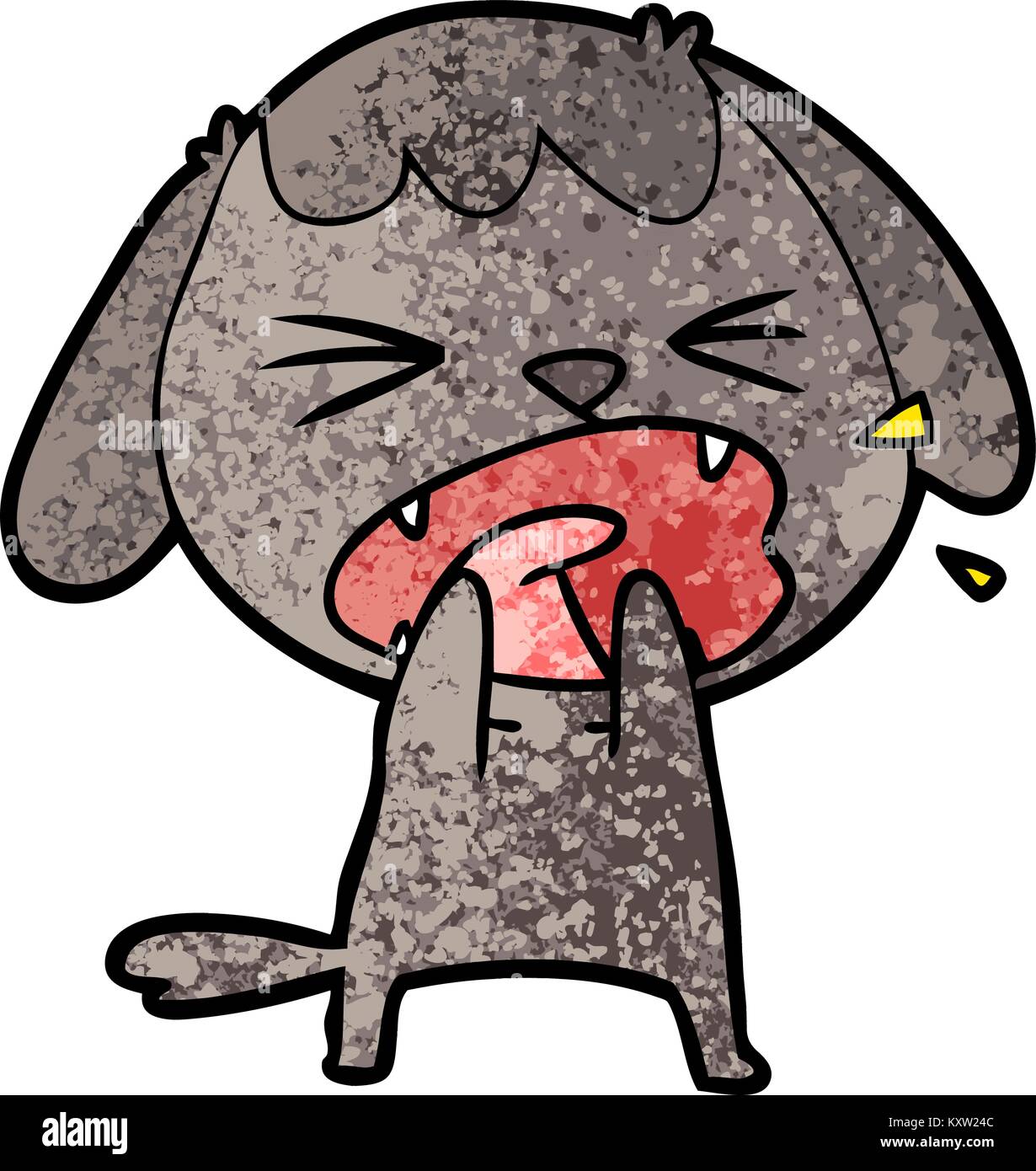 cute cartoon dog barking Stock Vector Image & Art - Alamy