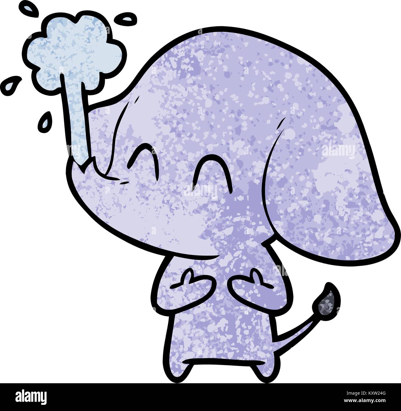 cute cartoon elephant spouting water Stock Vector Image & Art - Alamy