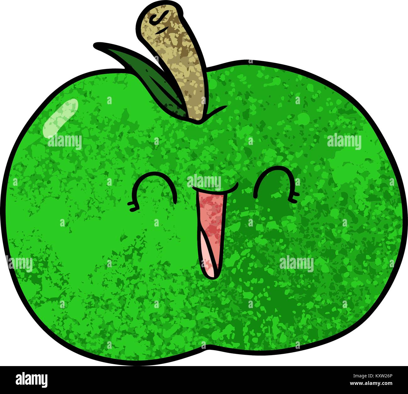 cartoon laughing apple Stock Vector Image & Art - Alamy