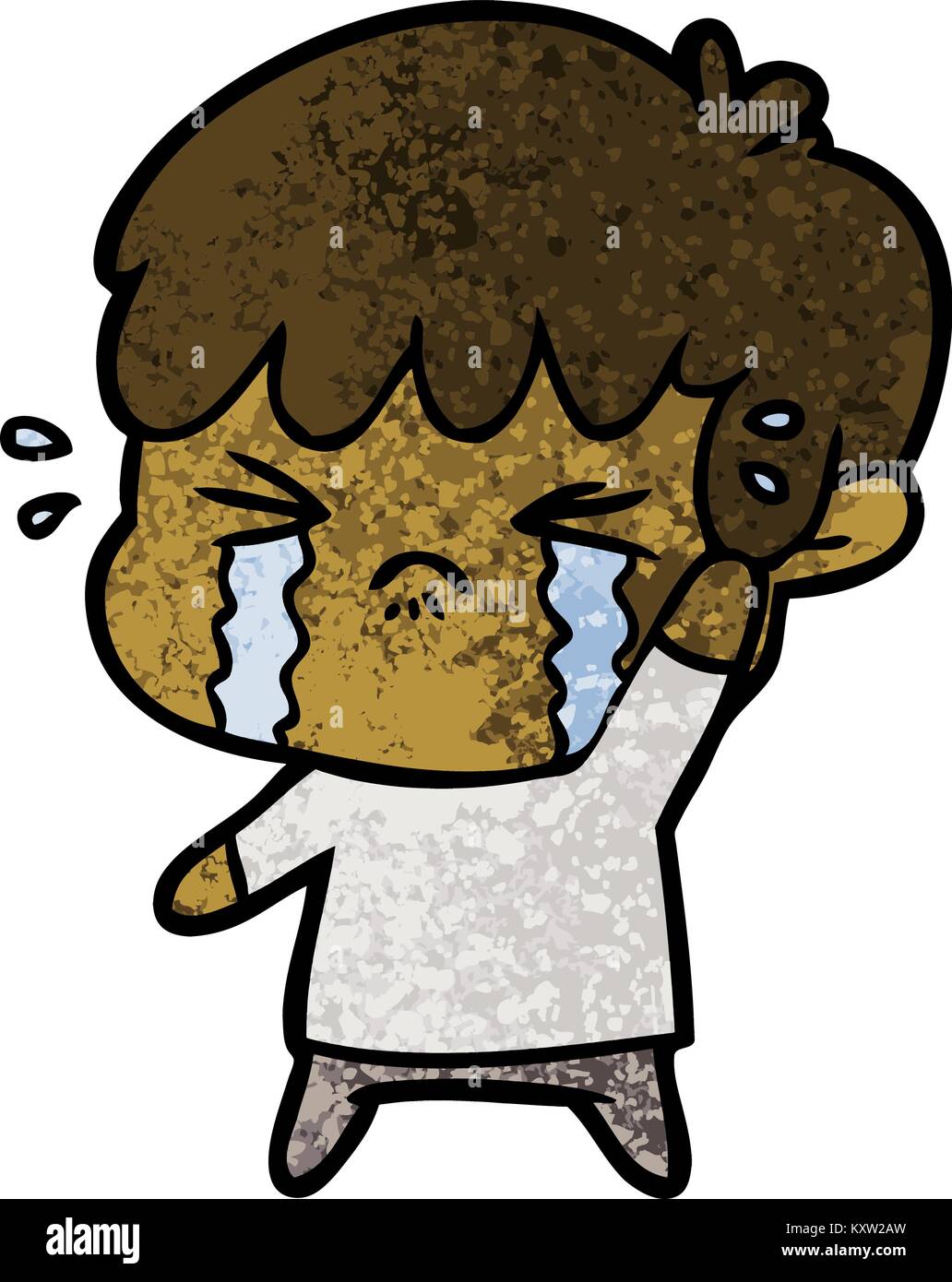 cartoon boy crying Stock Vector Image & Art - Alamy