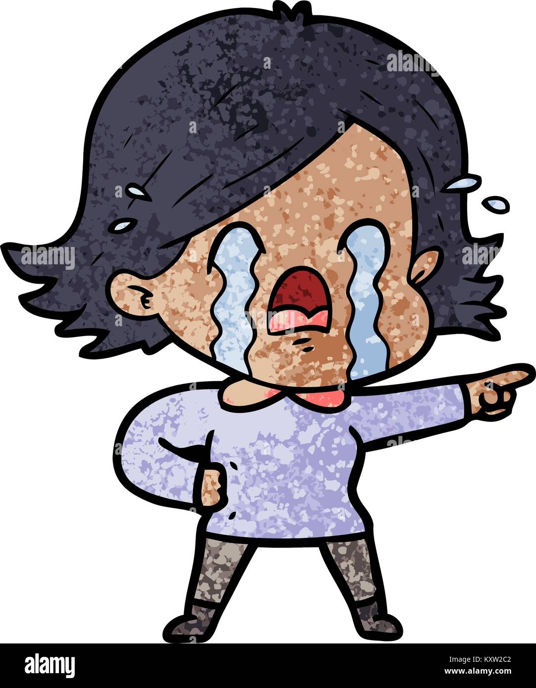 cartoon woman crying Stock Vector Image & Art - Alamy