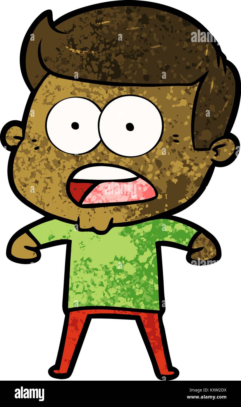 cartoon shocked man Stock Vector Image & Art - Alamy